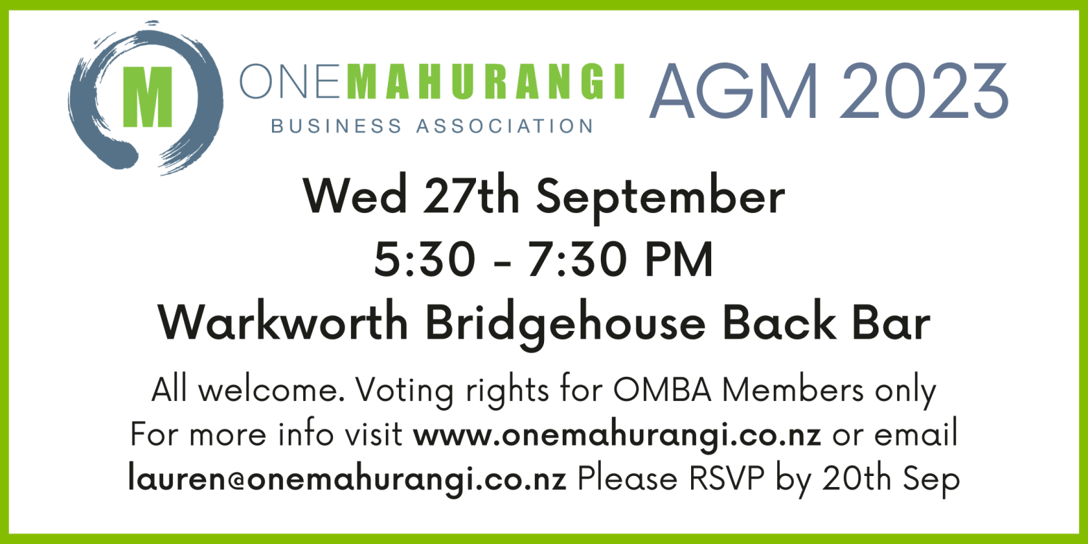 AGM 2023 - One Mahurangi